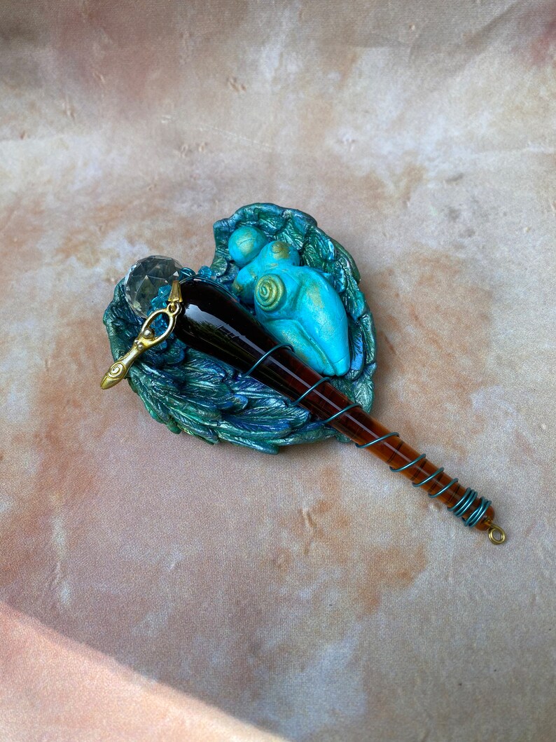 Crystal Goddess Wand With Stand Glass Wand Suncatcher - Etsy