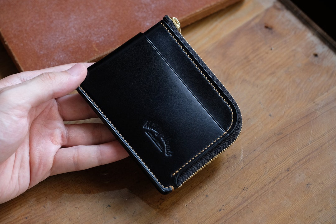 MILDY HANDS - Zipper Wallet / Shinki Hikaku Shell Cordovan - Etsy