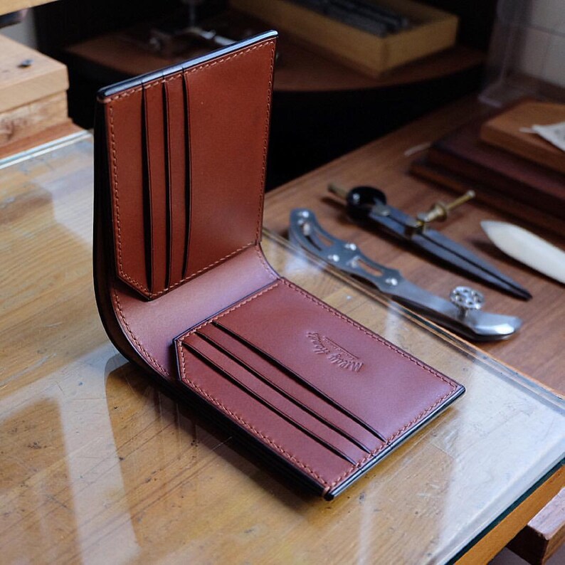 SW01SP Horween Shell Cordovan Wallet Bifold Wallet | Etsy