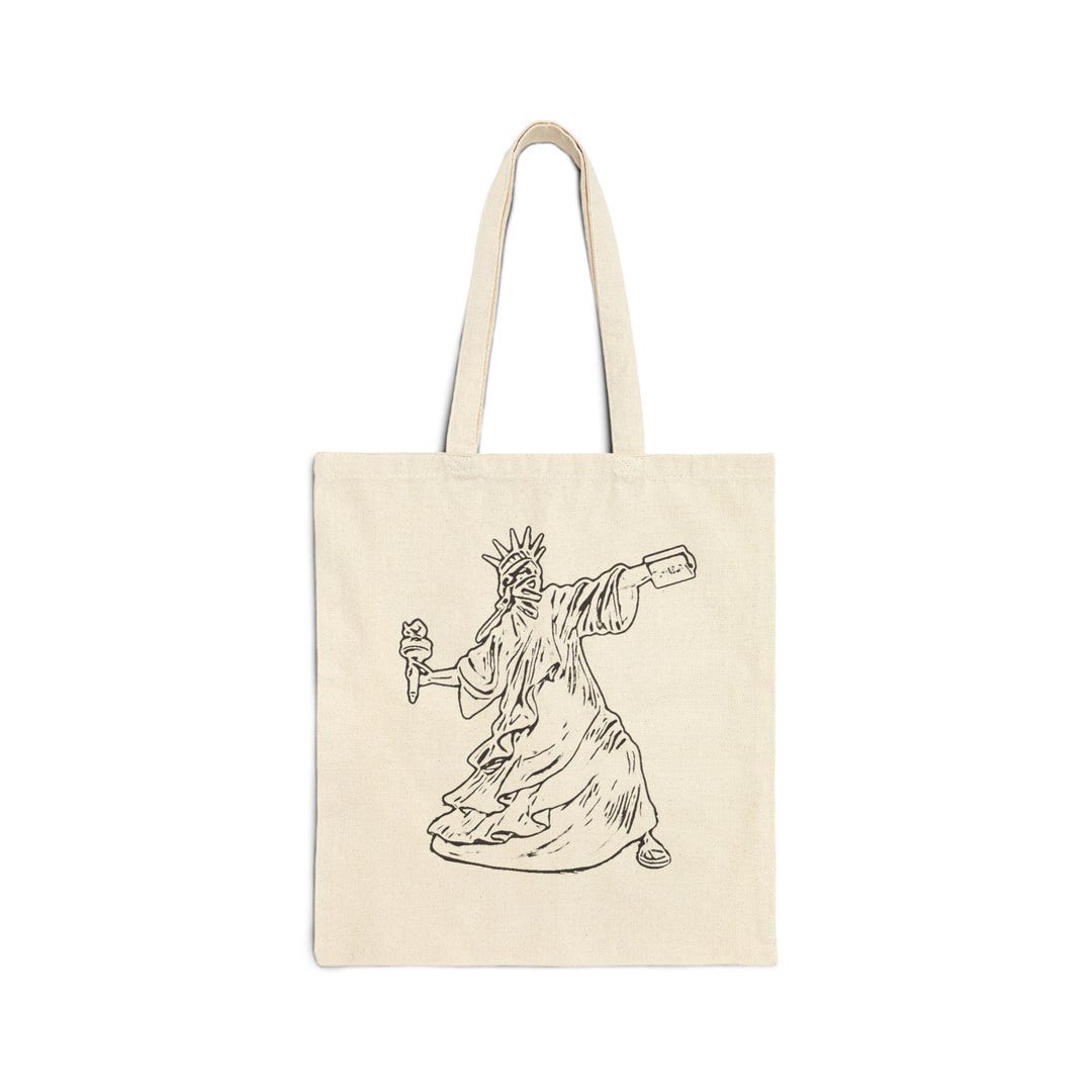 Riot of Liberty Inspired Cotton Tote Bag | Pro Democracy | Anti Fascism ...