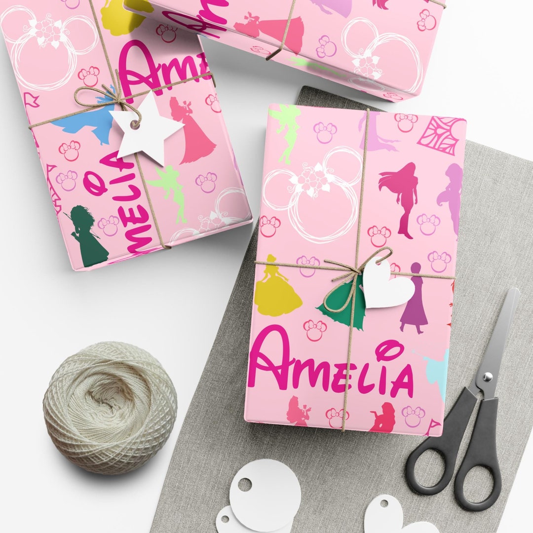 Custom Boutique Disney Wrapping Paper // Disney Wrapping Paper ...