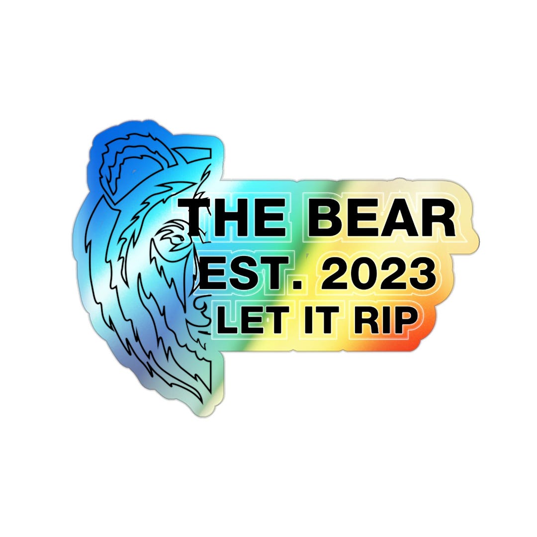 The Bear Holographic Sticker // Chef Carmy // the Bear TV Show // the Bear Restaurant // Yes ...