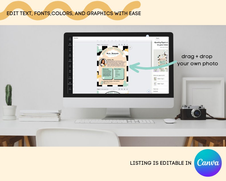 Meet the Teacher Classroom Printable Template, Teacher Intro, Magic ...