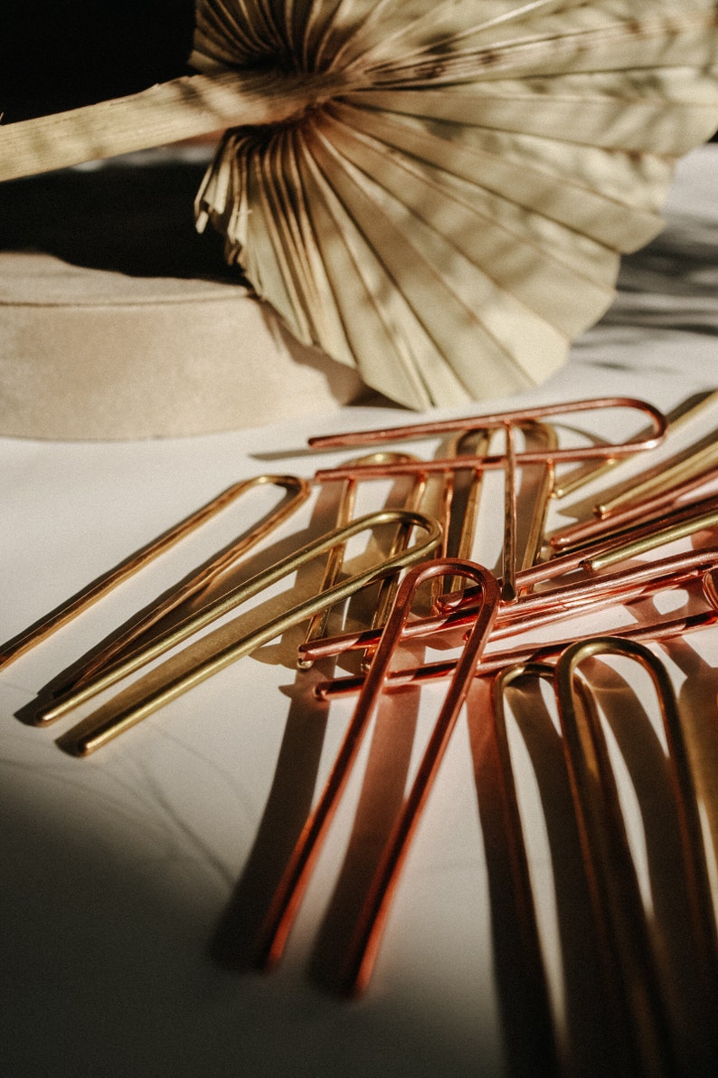 Hammered Hair Fork Metal Hair Pin Basic Pins Everyday Hair - Etsy