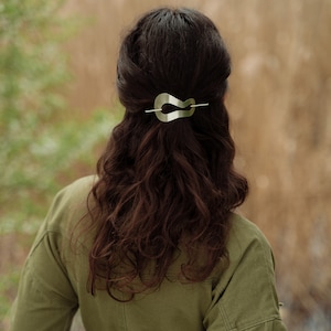 Cloud Hair Barrette - Small / Hair Cuff Bun Cuff Ponytail Cuff Pony ...