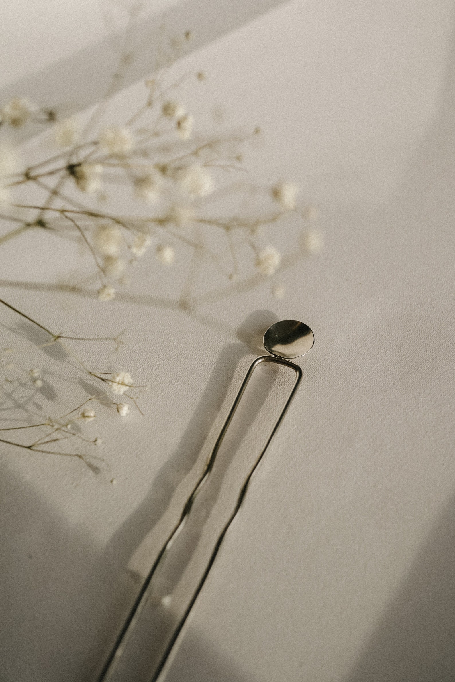 Dome Hair Fork 5 Hair Pin Metal Hair Jewelry Minimalist - Etsy