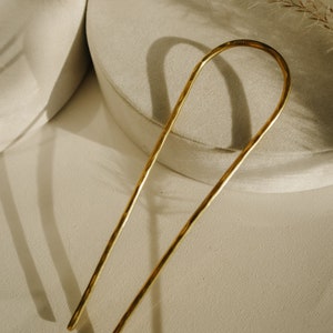 Hammered Hair Fork Metal Hair Pin Basic Pins Everyday Hair - Etsy