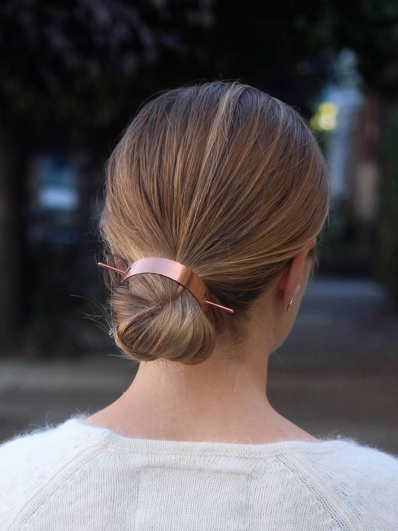 Bun Holder Hair Cuff Modern Hair Clip Brass Hair Slide - Etsy
