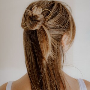 Hammered Hair Fork Metal Hair Pin Basic Pins Everyday Hair Accessories ...