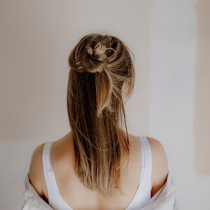 Hammered Hair Fork Metal Hair Pin Basic Pins Everyday Hair Accessories ...