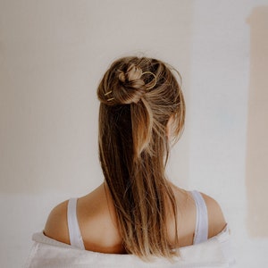 Hammered Hair Fork Metal Hair Pin Basic Pins Everyday Hair Accessories ...