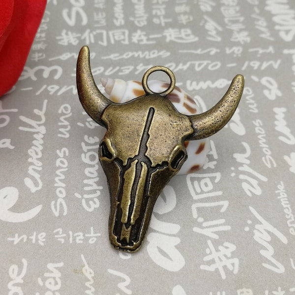 Bull Skull - Etsy