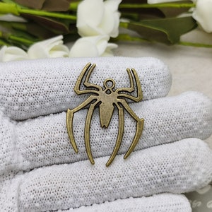 6/20 Pieces Metal Spider Web Spiderweb Insect Pendant Necklace Earring ...