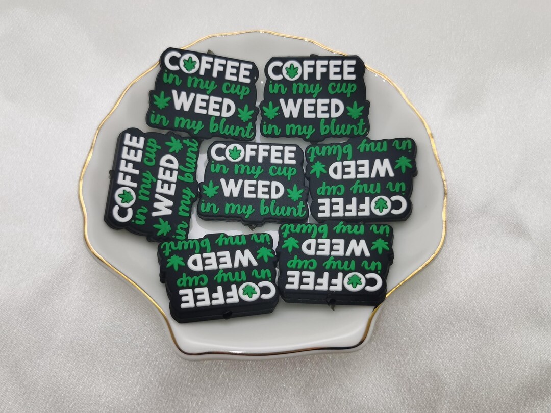Silicone Bead Marijuana Hemp Weed Leaf Coffee Focal Bead for Pen ...