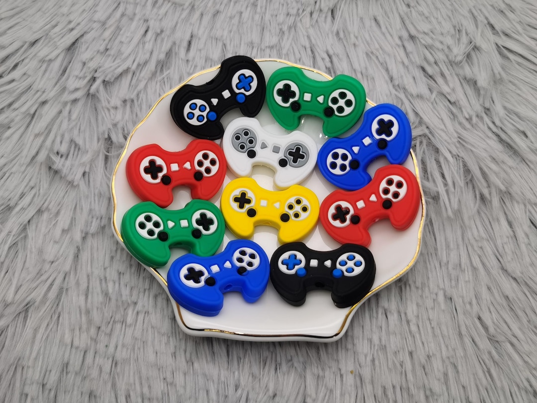 Silicone Bead Xbox Game Controller Focal Bead DIY Charm Pen Finding ...