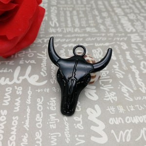 6/20 Pieces Metal Bull Skull Cow Ox Cattle Pendant Necklace Earring ...