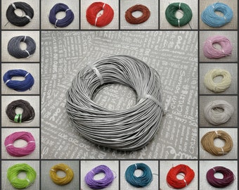 10 Yards Brown Cowhide Cords,3mm Nautral Round Leather Cords for ...