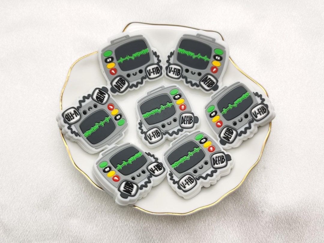 Silicone Bead V-FIB DEFIB Defibrillator Focal Bead for Pen Bracelet ...
