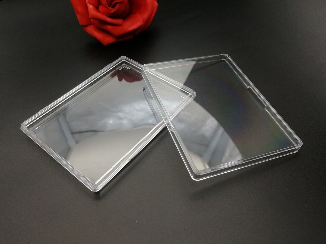 4 Pieces 93x70x11 Mm Rectangle Shape Clear PS Plastic Box , Jewelry ...
