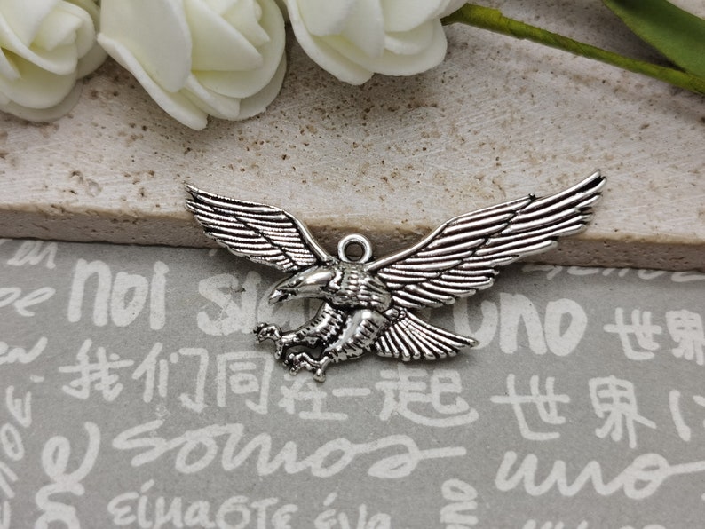 6/20 Pieces Metal Eagle Hawk Vulture Falcon Bird Pendant Necklace ...