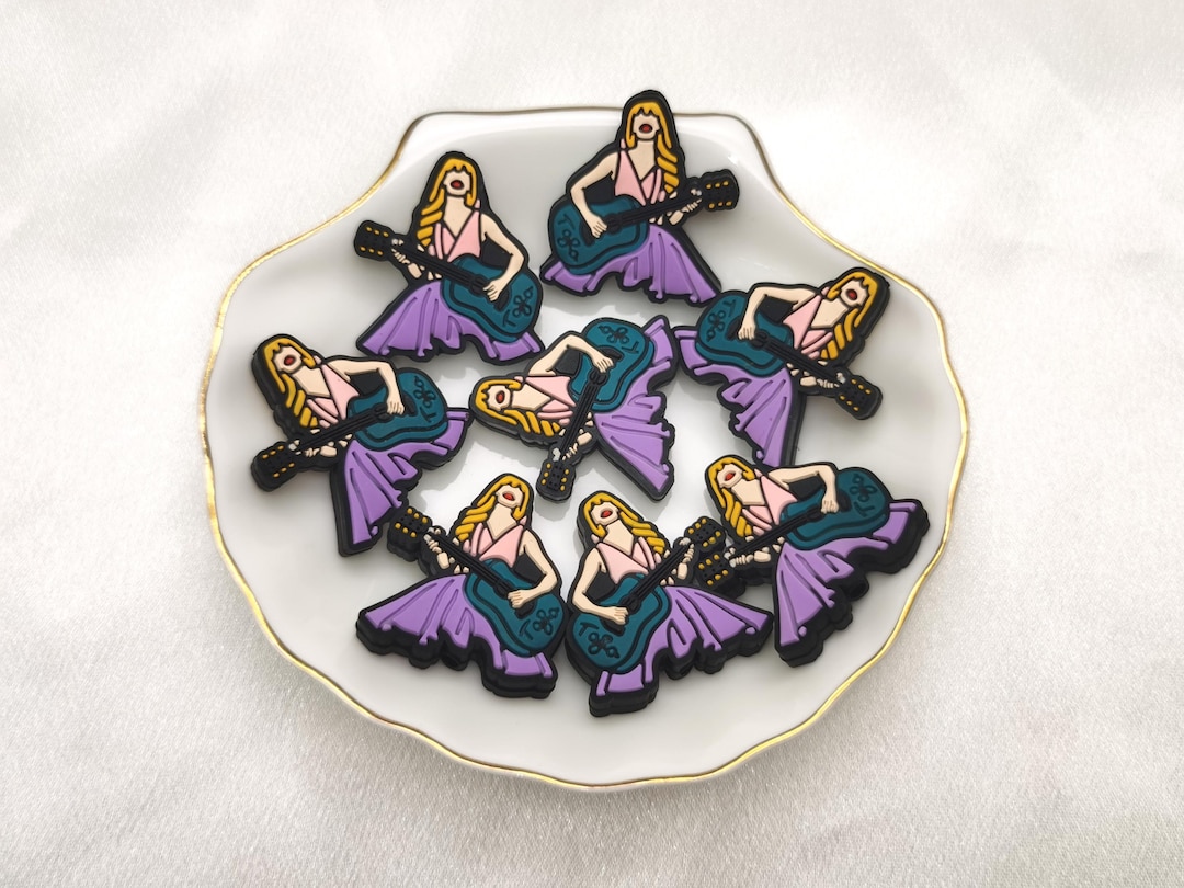 Silicone Bead Guitar Singer Taylor Girl Focal Bead for Pen Bracelet ...