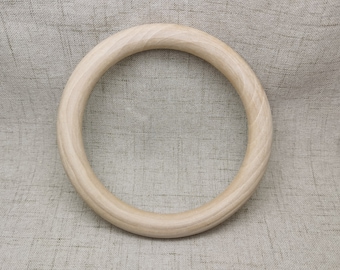 2/10 Pieces 14CM Width Natural Wood Round Ring Circle Hoop Charm ...