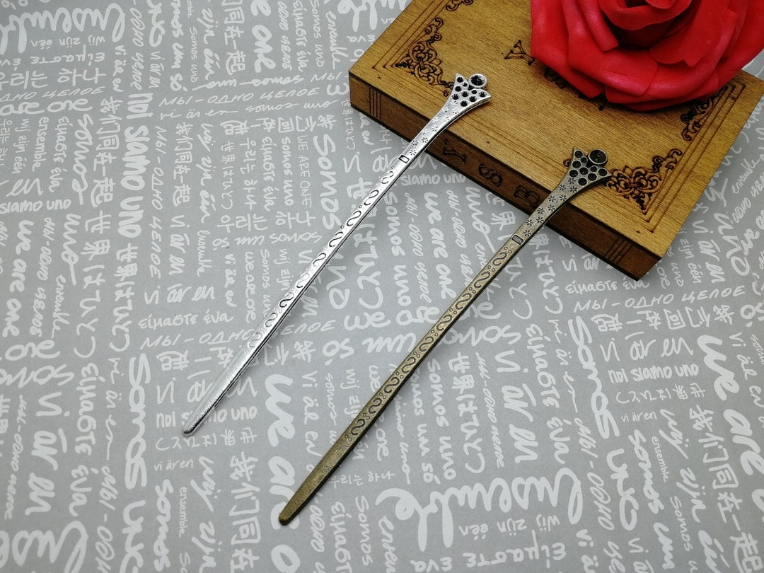 2 / 10 Pieces Metal Flower Rune Symbol Hair Fork Pin Stick - Etsy