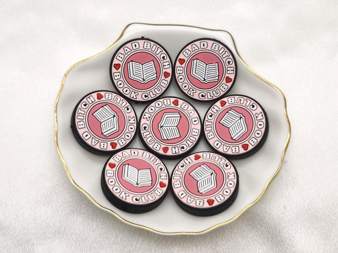 Silicone Bead Bad Bitch Book Club Focal Bead DIY Charm Pen Finding ...