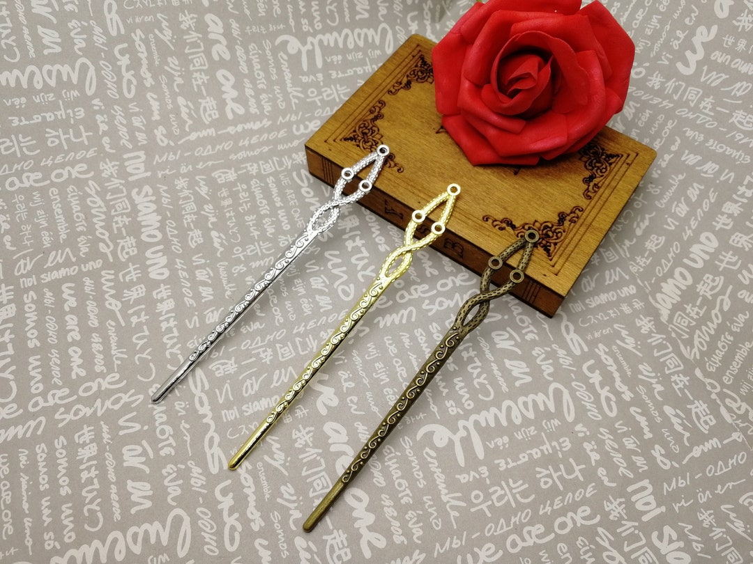 2 / 10 Pieces Metal Rune Symbol Hair Fork Pin Stick Pick - Etsy