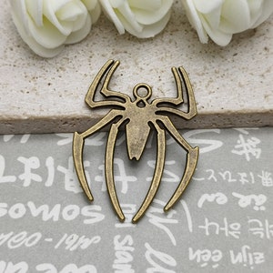 6/20 Pieces Metal Spider Web Spiderweb Insect Pendant Necklace Earring ...