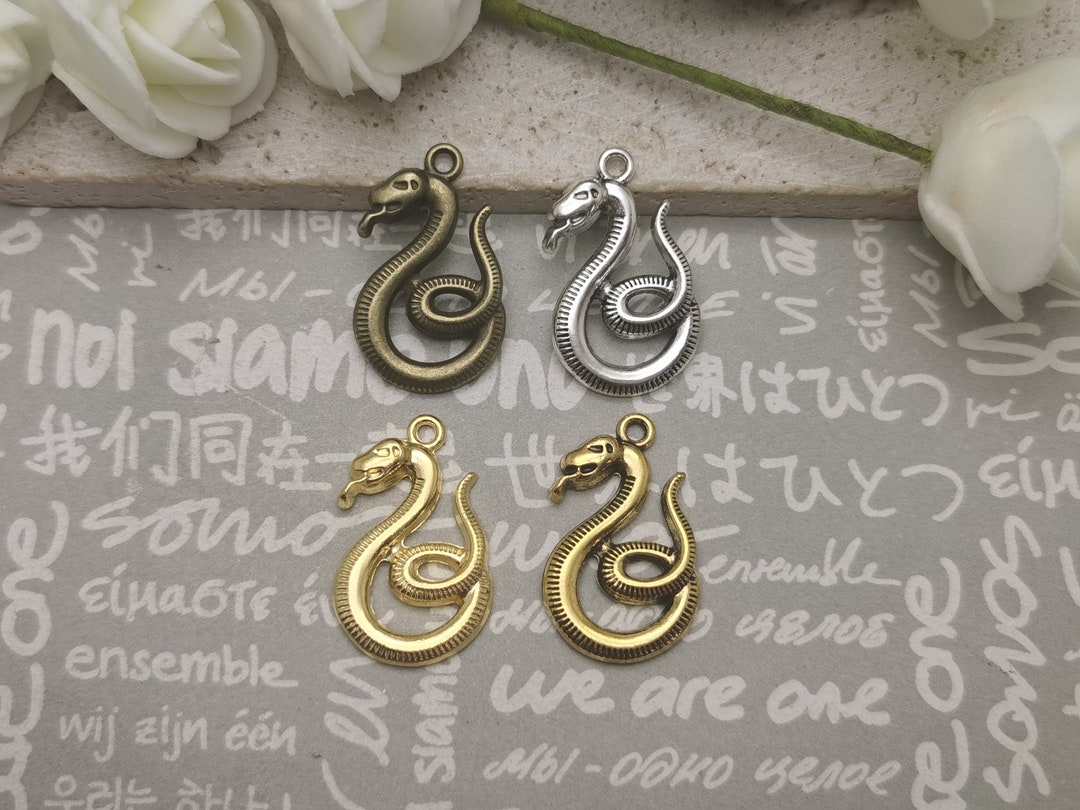 6/20 Pieces Metal Snake Cobra Viper Serpent Pendant Necklace Earring ...
