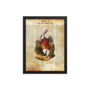 Alice in Wonderland: White Rabbit Poster - Etsy