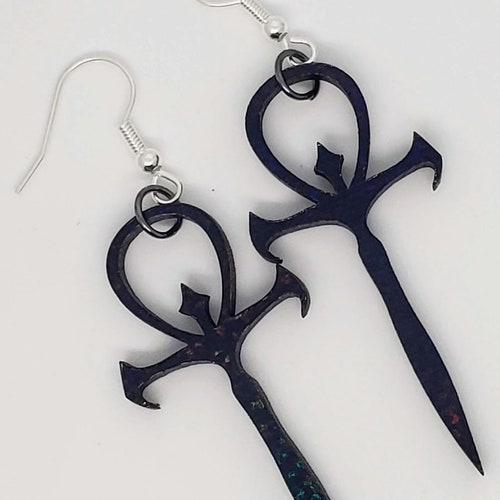 Vampire Ankh Pendant 2styles Occult Goth Gothic Dracula - Etsy