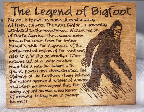 The Legend of Bigfoot - Etsy