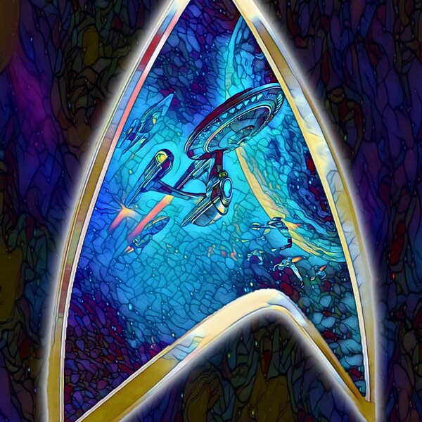 Star Trek Glass Art - Etsy