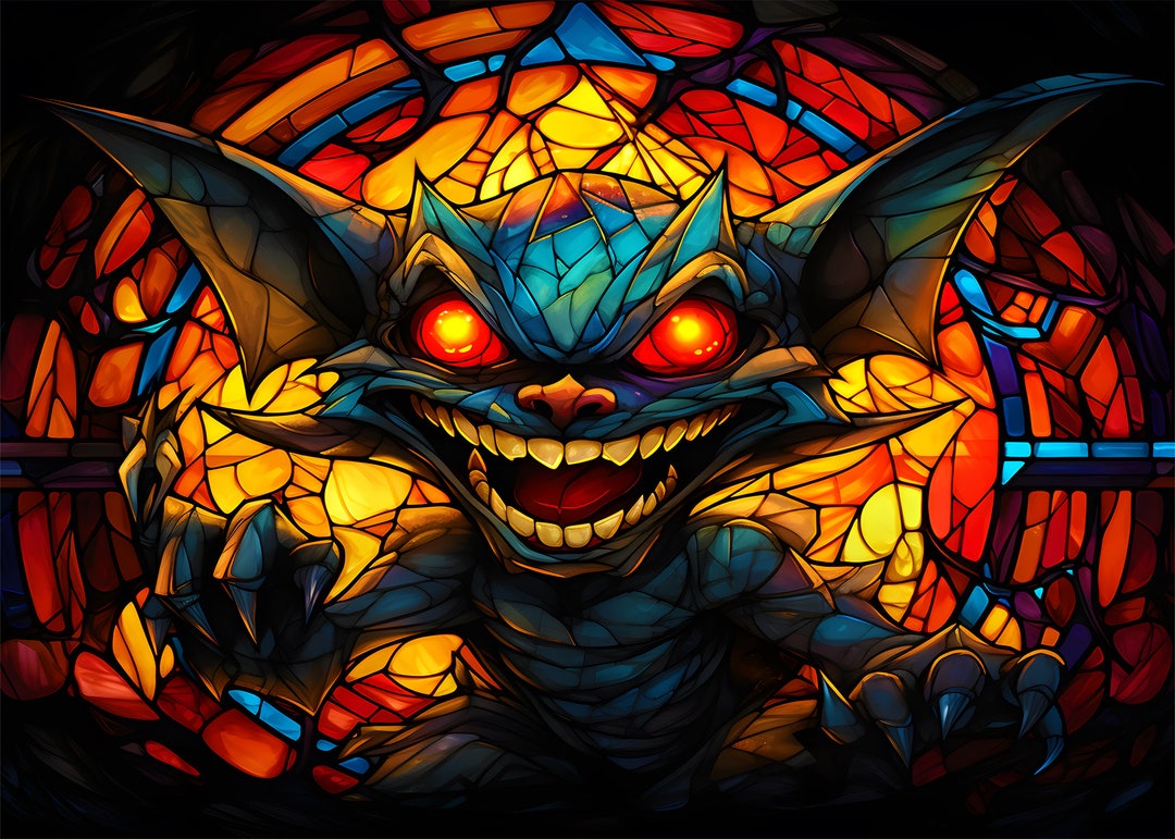 Gremlin Suncatcher Glass - Etsy