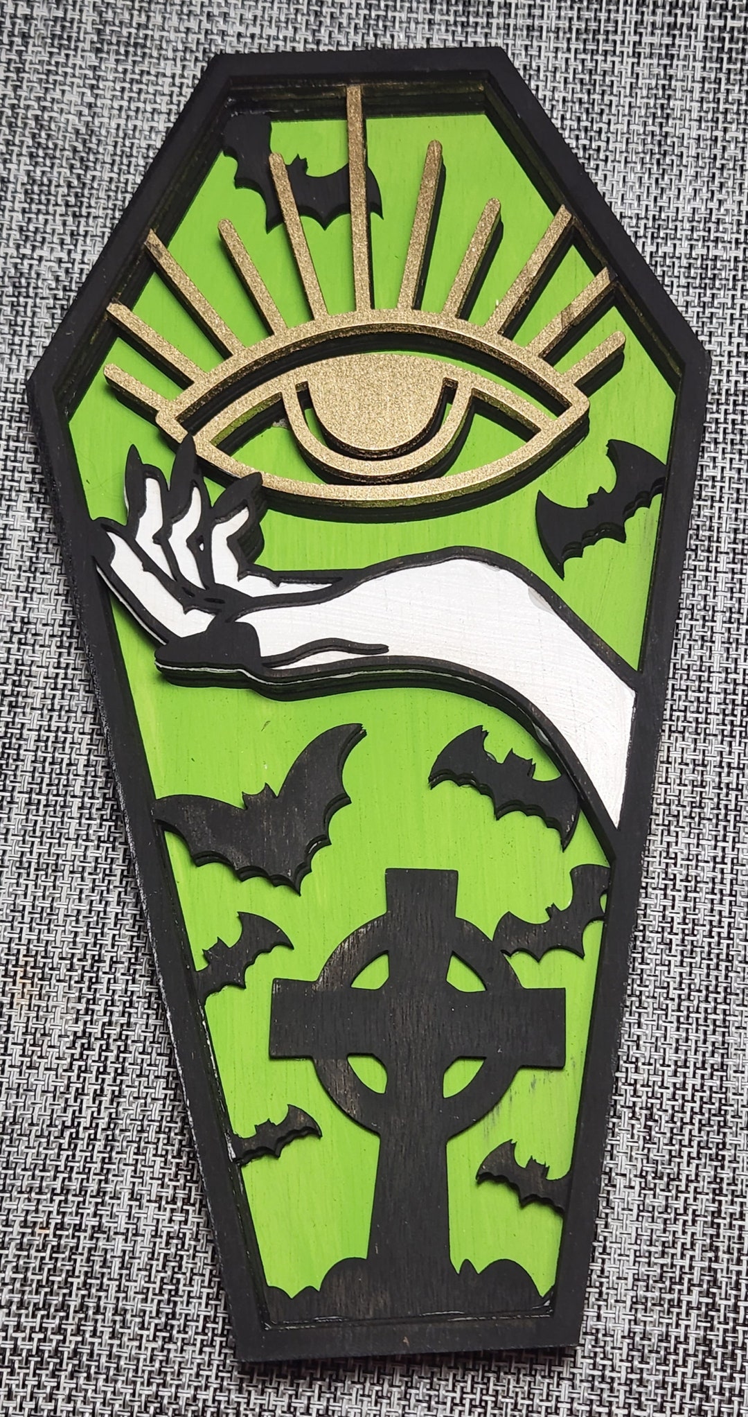 Golden Eye Coffin - Etsy