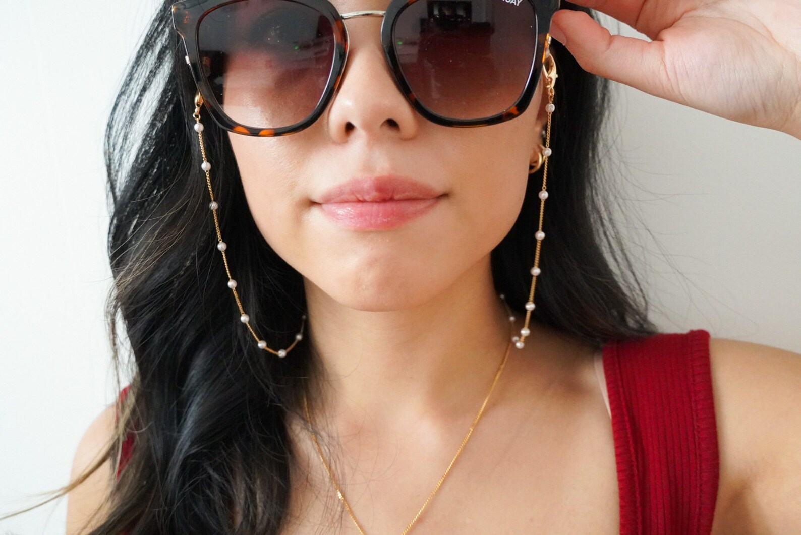 Pearl Sunglasses Chain Dainty Eyeglasses Chain Sunglass - Etsy
