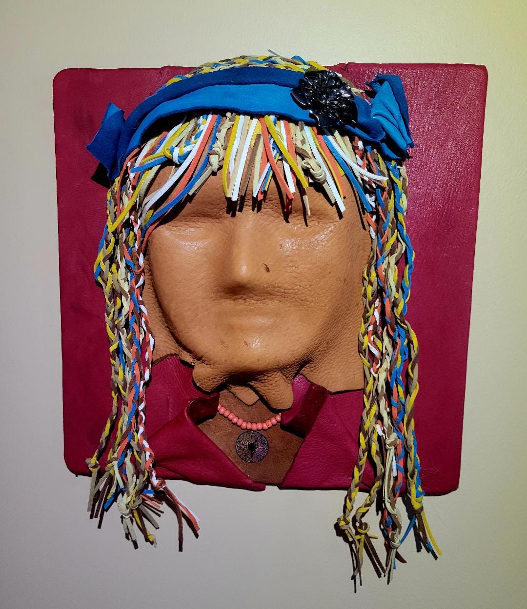 Leather Wall Mask, Mask, Leather, Leather Scraps, Hides, Lady, Women ...