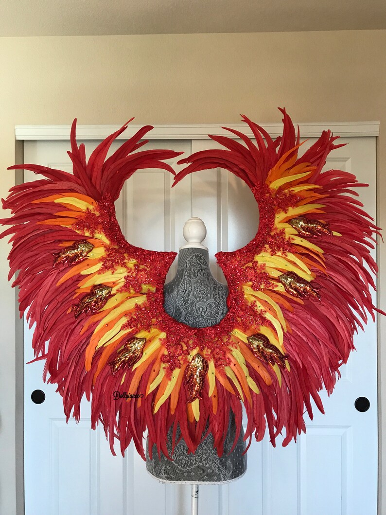 Phoenix Costume Phoenix Wings Girl on Fire Costume Flame - Etsy Singapore