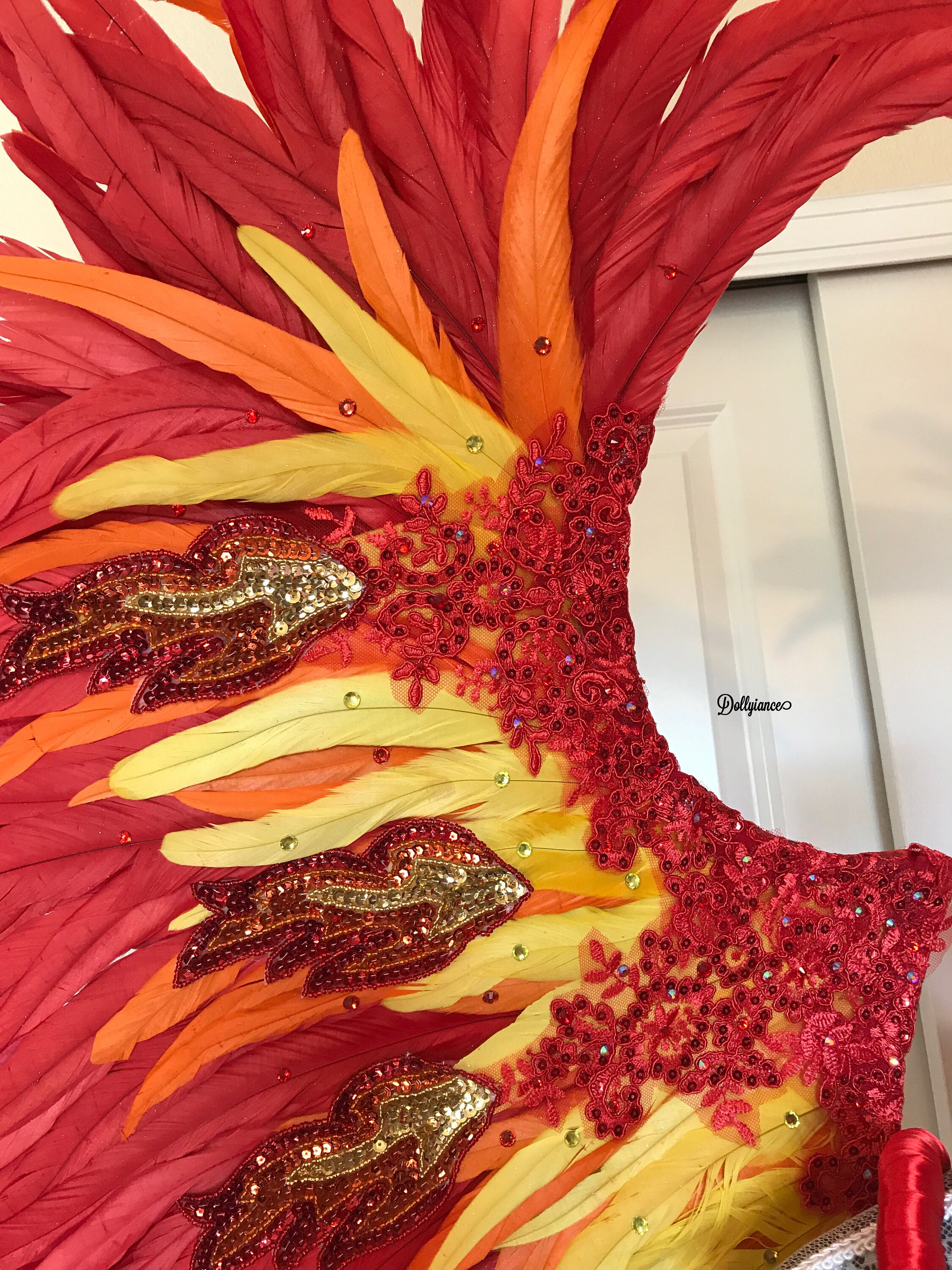 Fire Theme Wear Wings, Phoenix Costume, WBFF Samba Wings (3.7x4.3ft) - Etsy