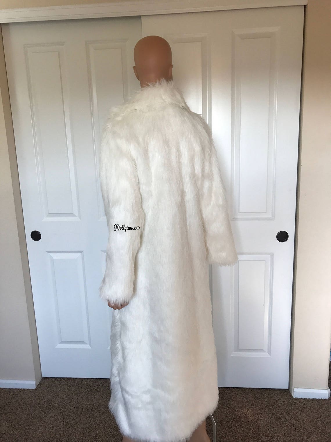 Long White Fur Coat Faux Fur Coat White Fur Coat White Fur | Etsy