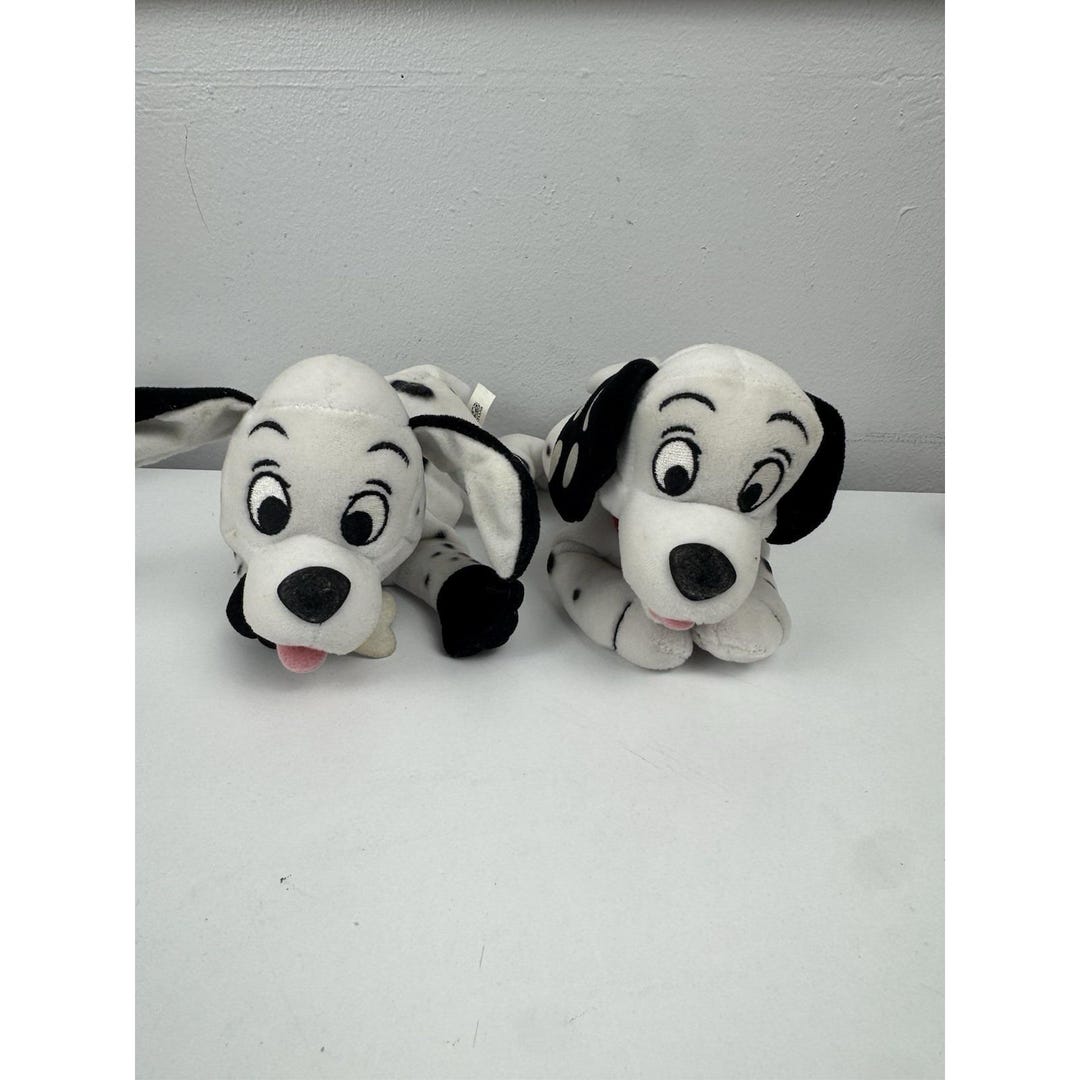 Disney World 102 Dalmatians Plush Set Domino Little Dipper Stuffed Dogs ...