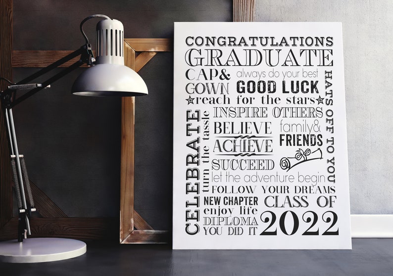 Graduation Subway Art Printable Posterfarmhouse Decorgallery - Etsy