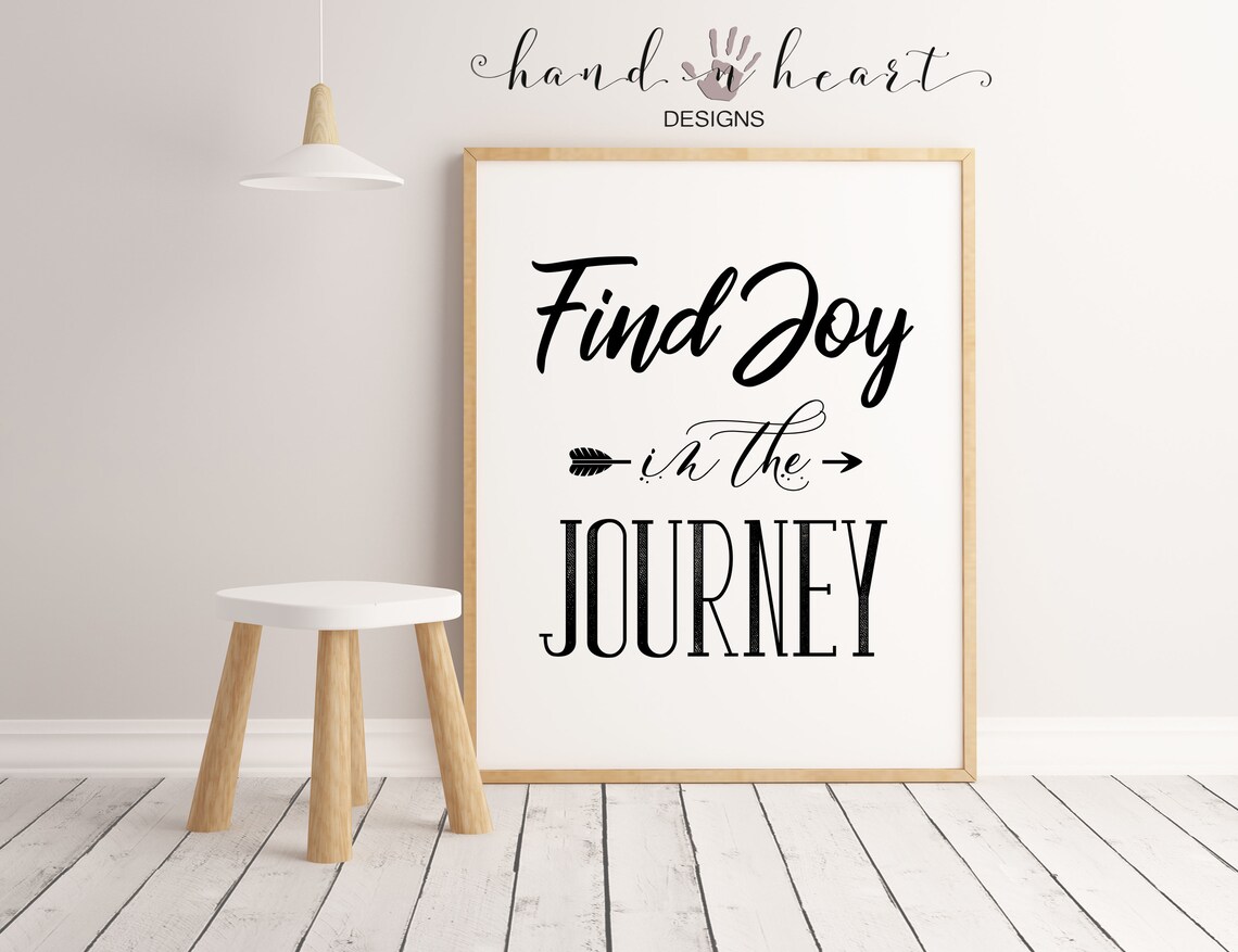 Find Joy in the Journey Printable Quote, Farmhouse Decor, Gallery Wall ...