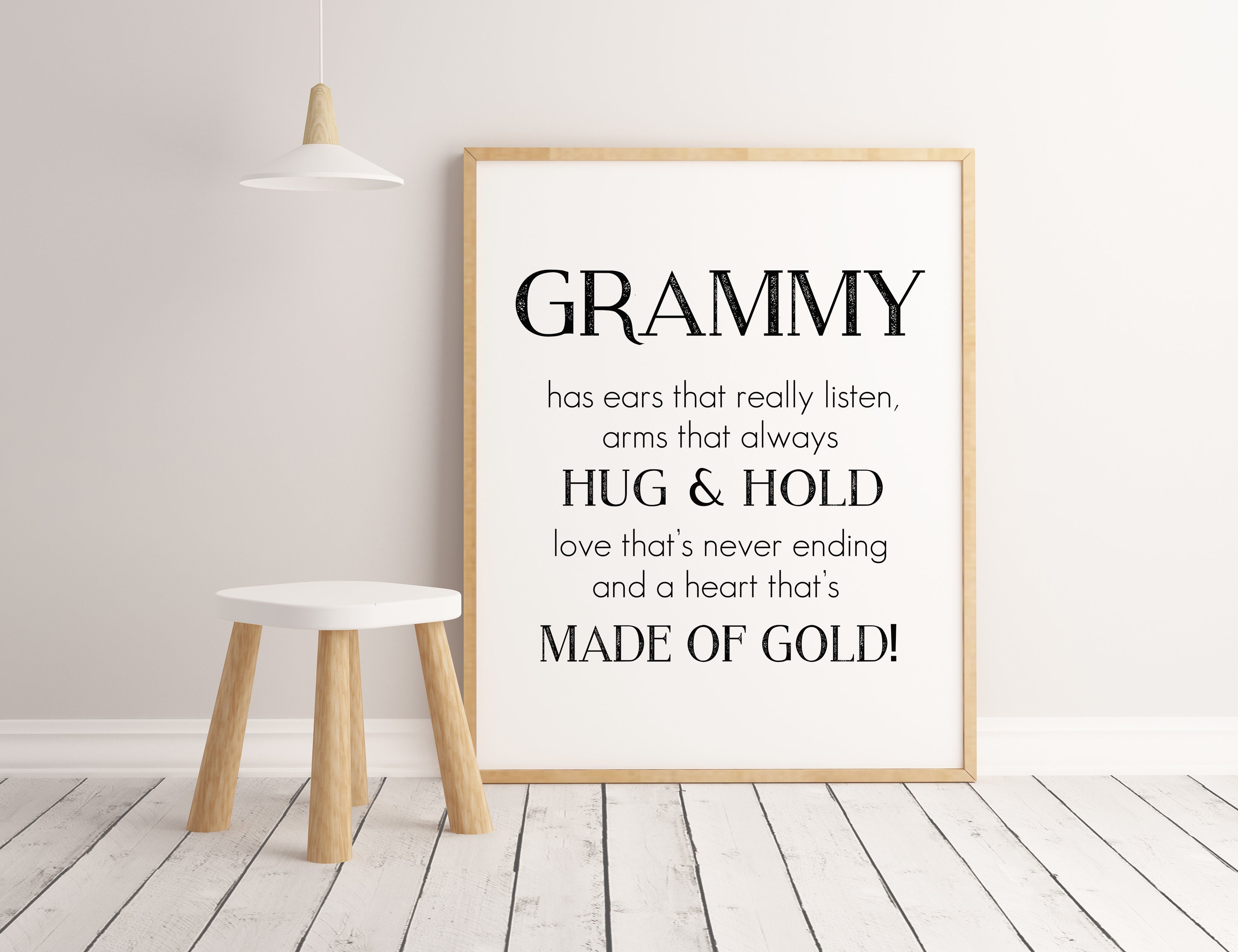 Grammie Farmhouse Style Printablechristmas Giftbirthday - Etsy