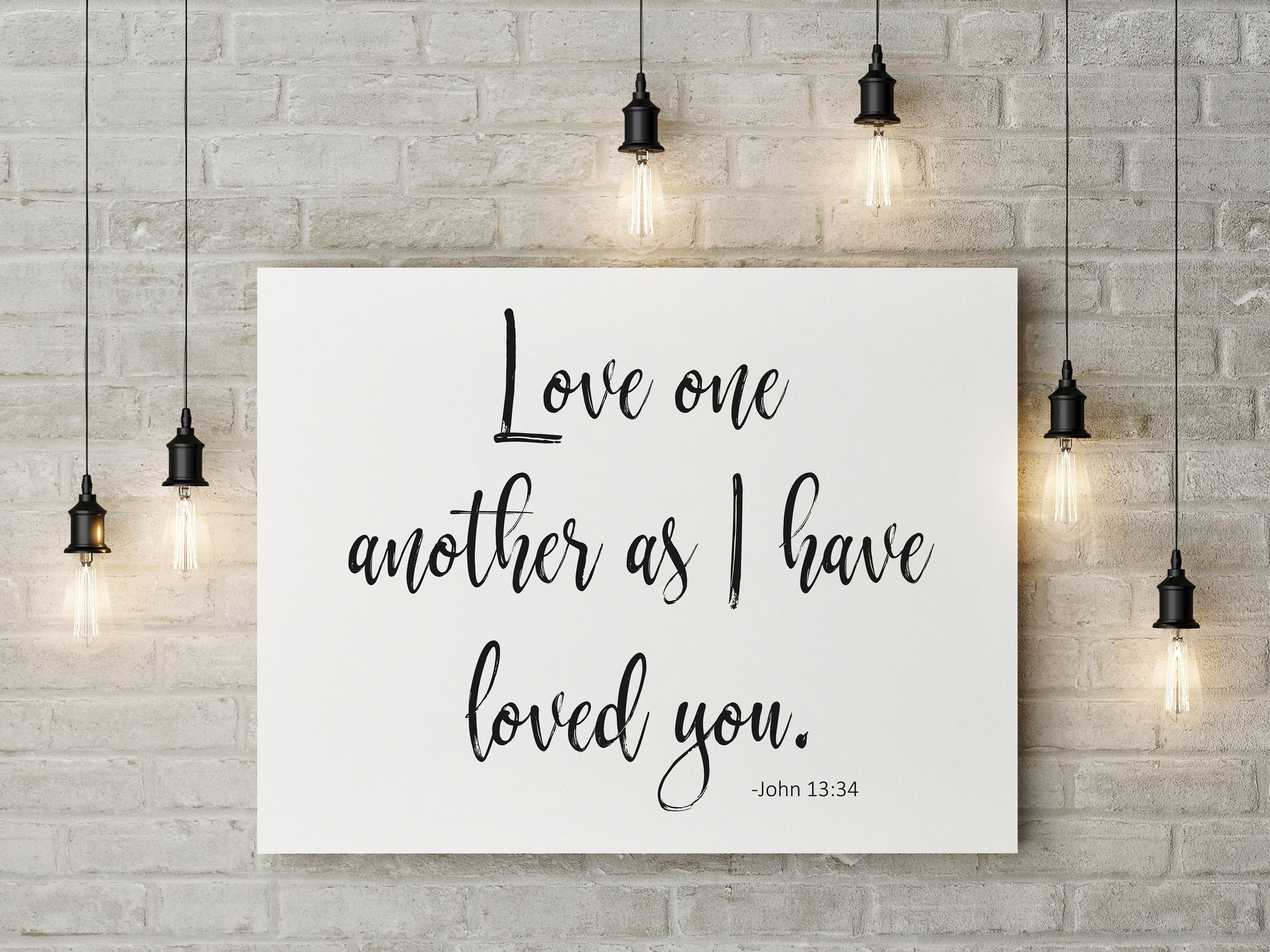 Farmhouse Decor Love One Another as I Have Loved You - Etsy