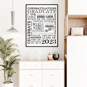 Graduation Subway Art Printable Posterfarmhouse Decorgallery - Etsy