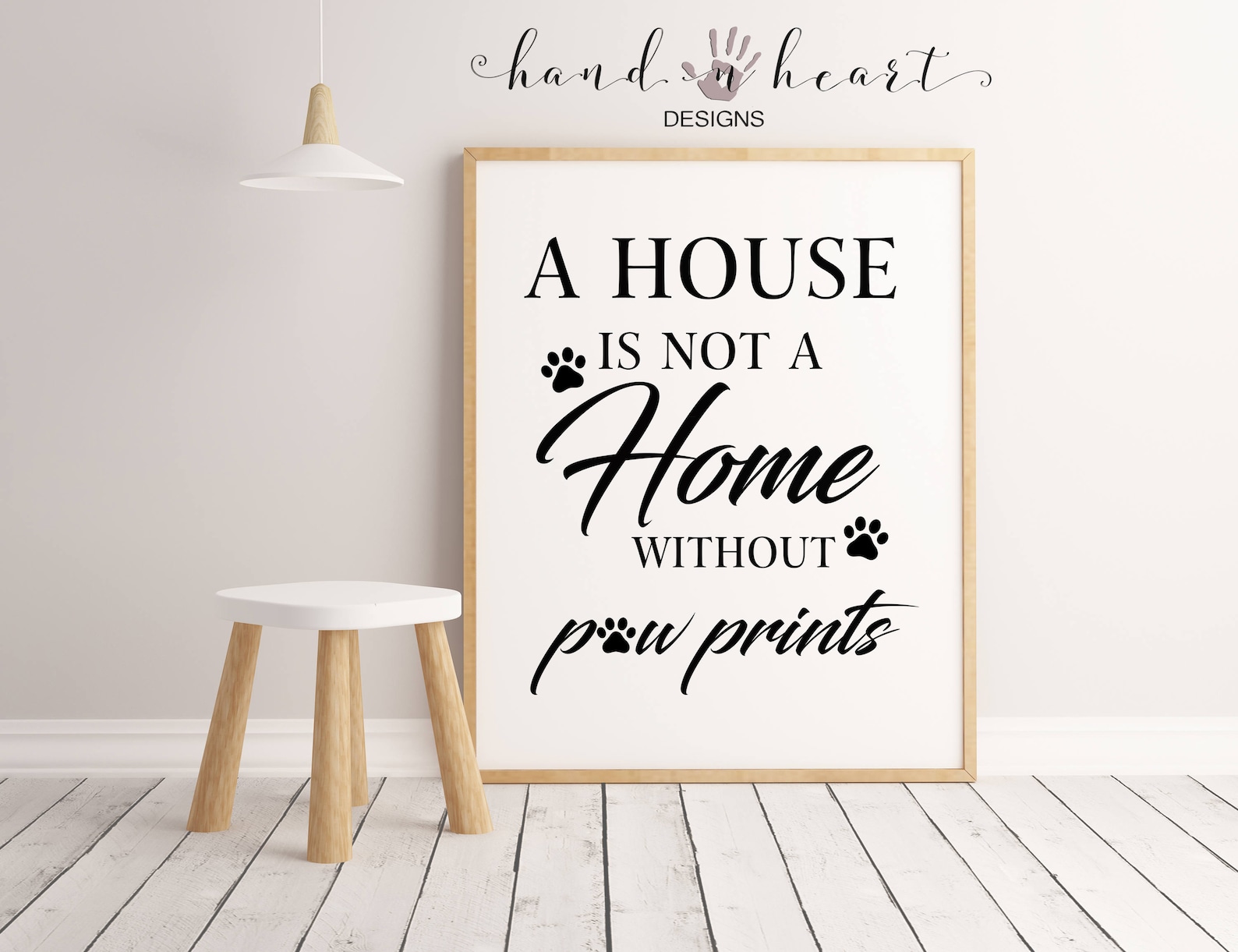 A House Is Not A Home Without Paw Prints Printable Gallery Wall Print