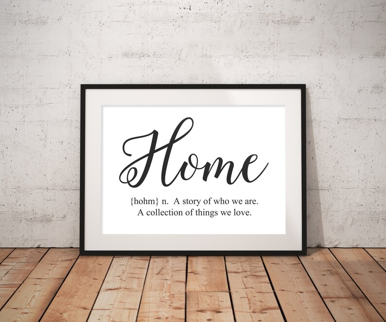 Home Defintion Farmhouse Print,gallery Wall Art,farmhouse Decor,mixed ...
